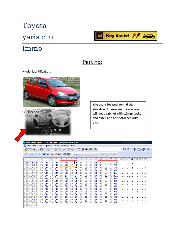 518740062-Toyota-yaris-ecu-immo | PDF