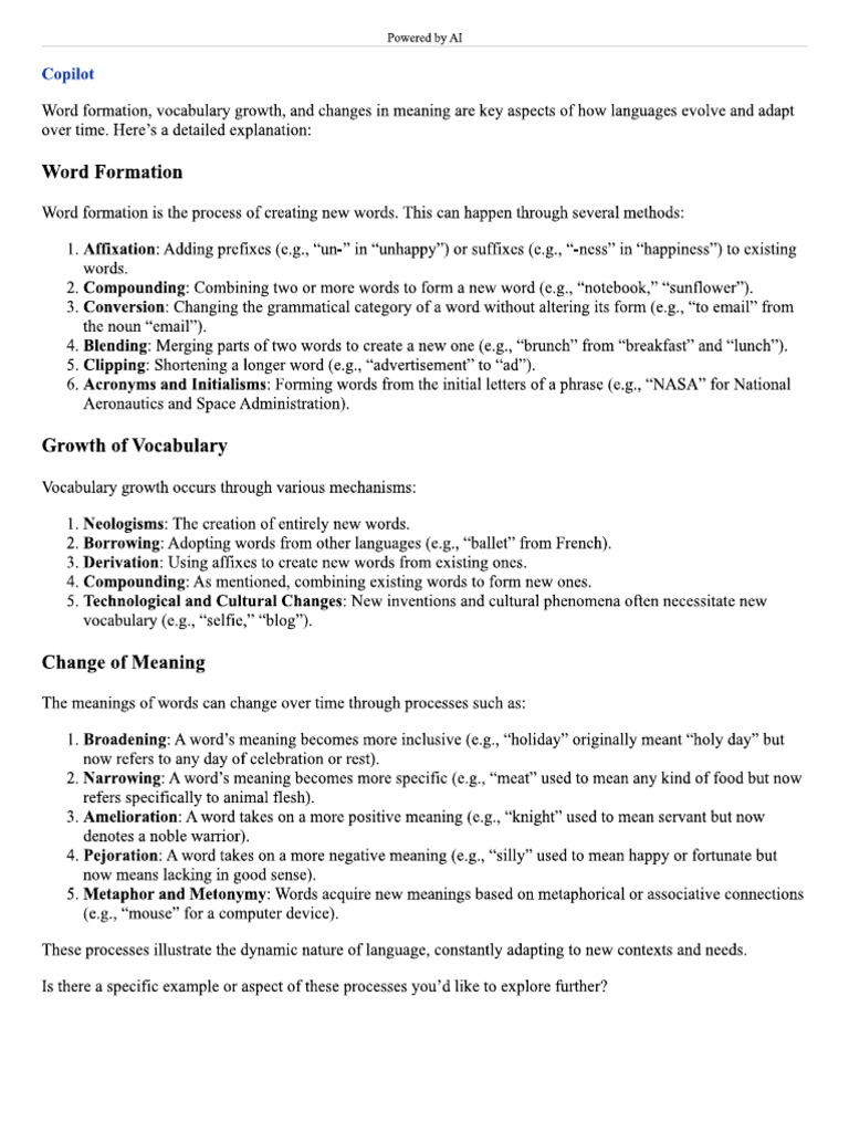 Word Formation | PDF