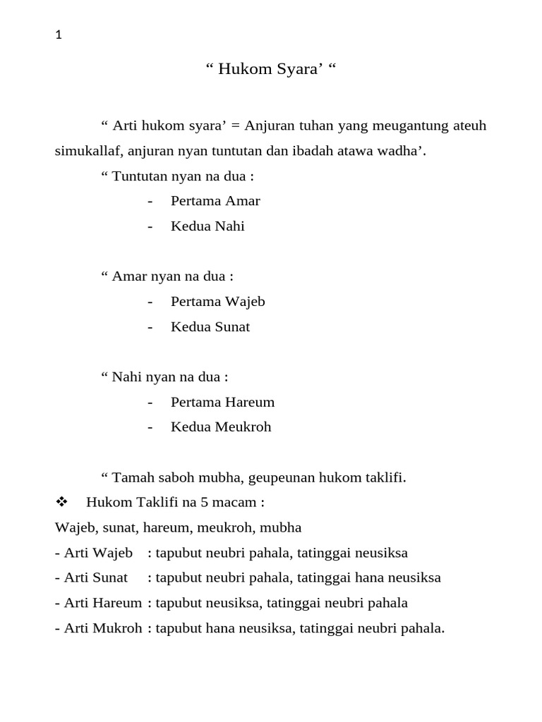 Hukom Syara | PDF