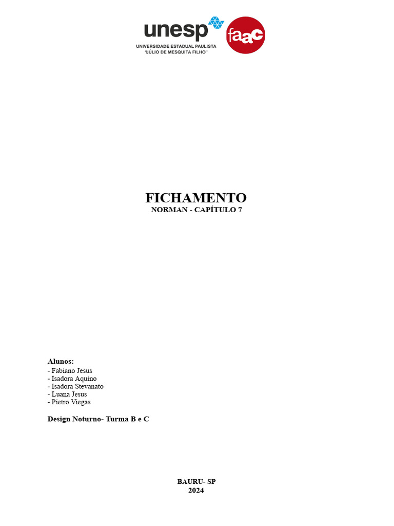 FICHAMENTO- NORMAN CAP 7 | PDF