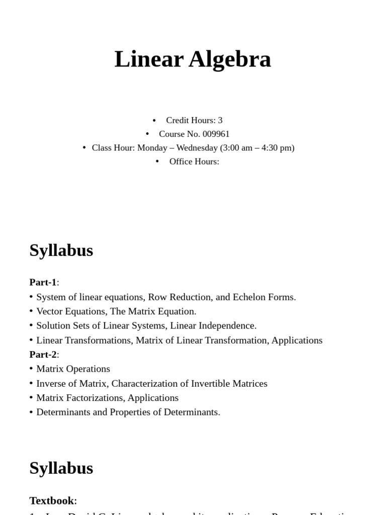 Lecture Linear Systems | PDF Lecture Linear Systems | PDF