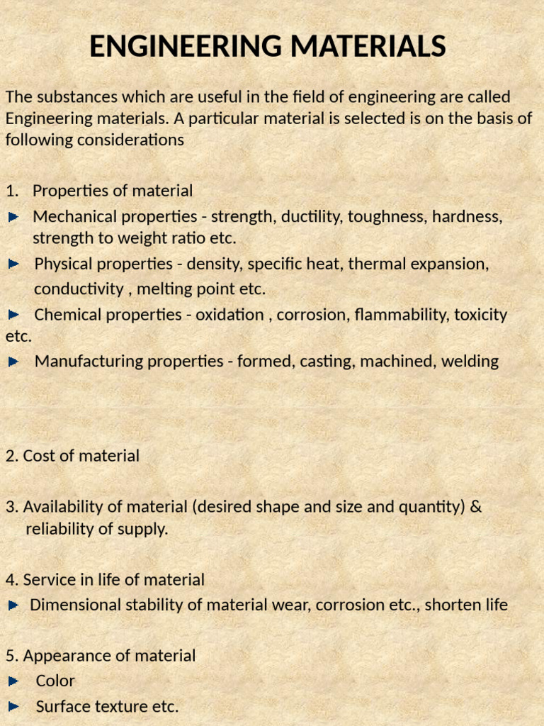 Engineering Materials | PDF