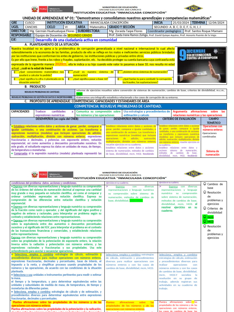 Ua - #01 Segundo - Mat | PDF
