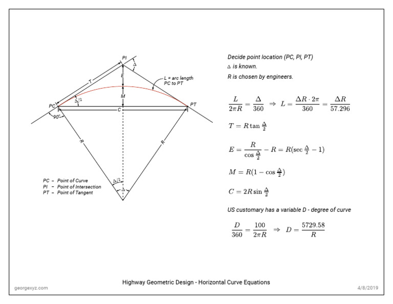 Horizontal Curve Letter | PDF