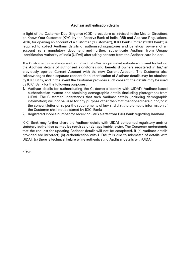 Aadhaar Authentication Details Pdf