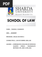 IPC Vs BNS Chronological Comparison | PDF