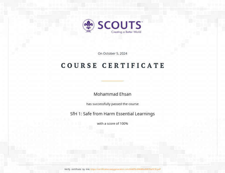 SFH 1 - Mohammad Ehsan | PDF