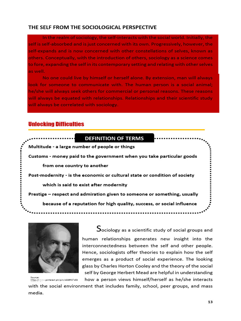 Sociological Self | PDF