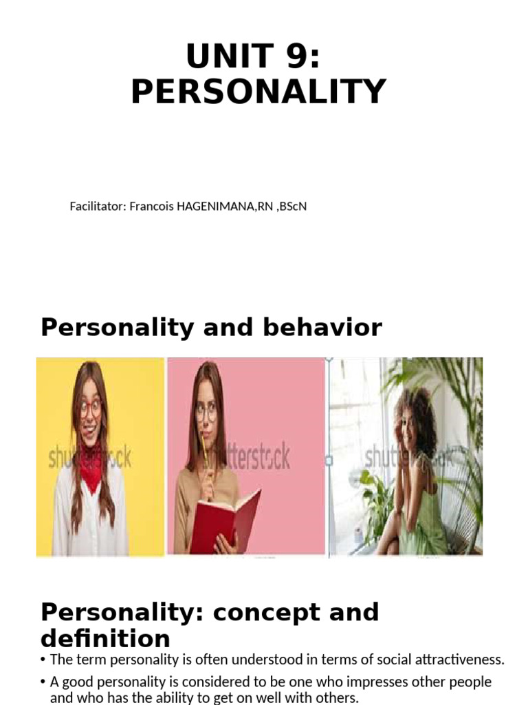 Unit Ix Personality | PDF