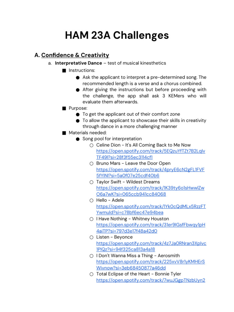 HAM Challenges | PDF