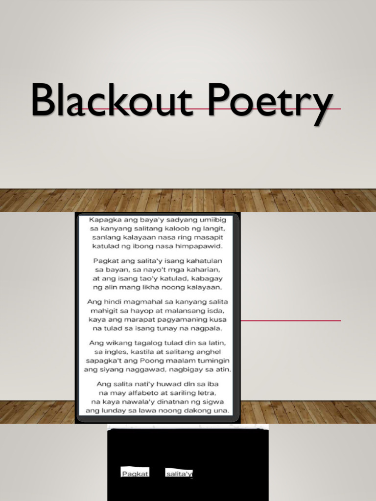 Blackout and Erasure Poetry | PDF | Poetry