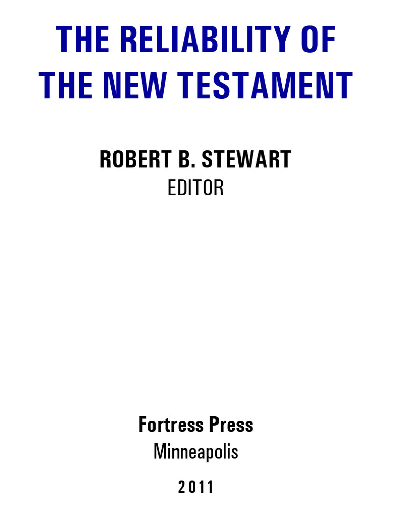 Reliability of New Testament (Bart Ehrman) | PDF