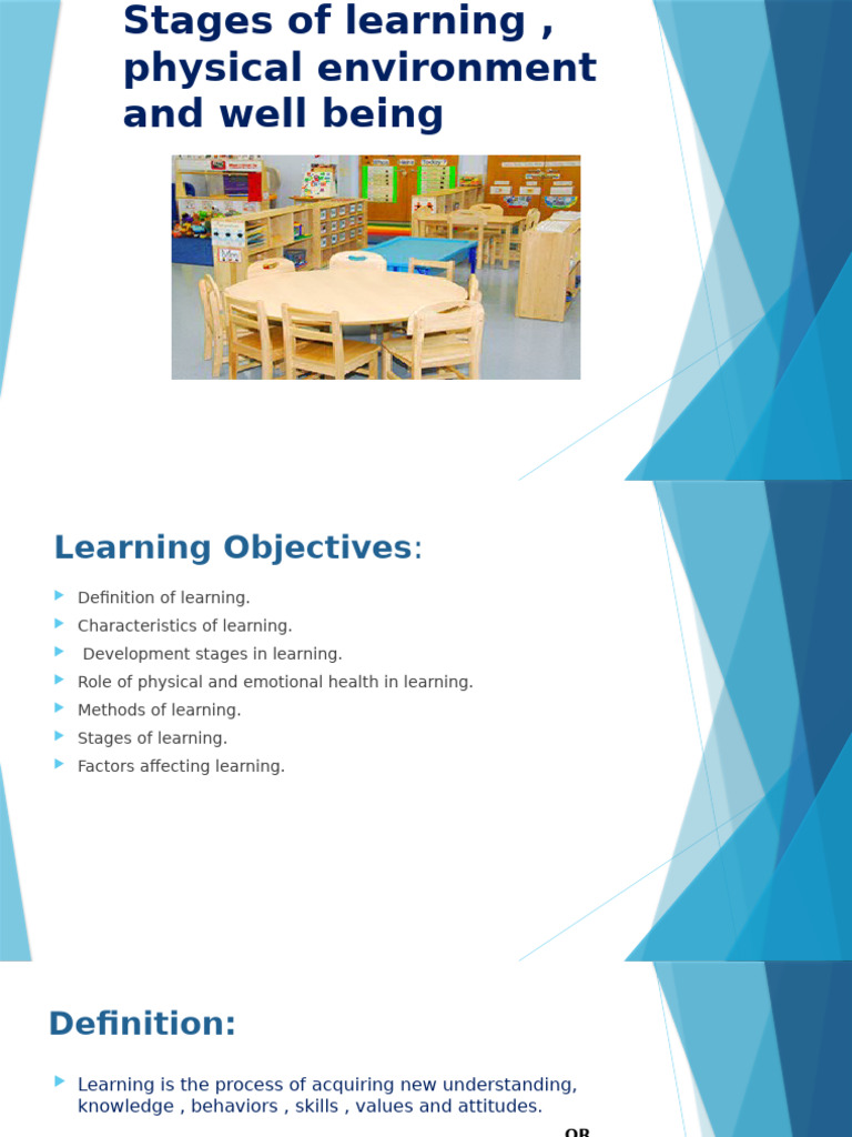 4.stages of Learning, Physical Environment and Well-1 | PDF