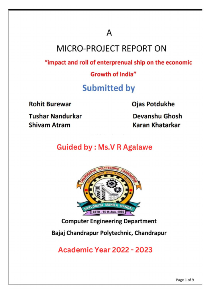 ED Microproject-1 | PDF