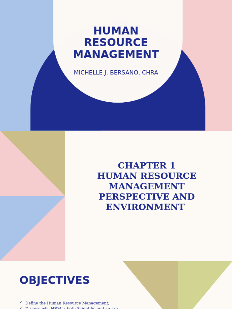 Midterm Lesson 1 - Human Resource Management | PDF | Human Resource Management | Career & Growth