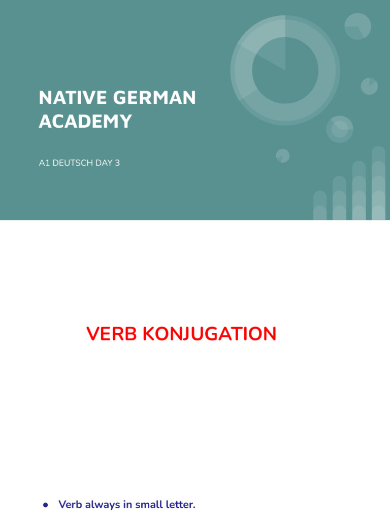 Verb Konjugation | PDF