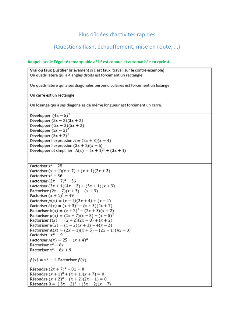 MA MB Questions Flash | PDF