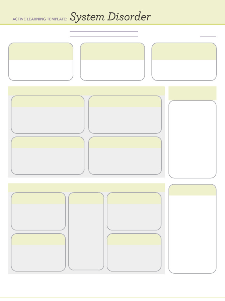 System Disorder Form 3 | PDF