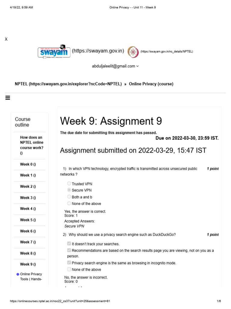 Online Privacy - 2022 - Week 9 To 12 | PDF