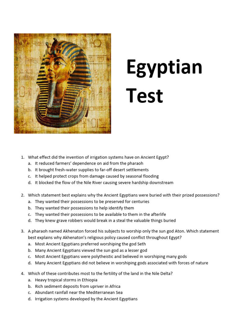 Egyptian Test | PDF