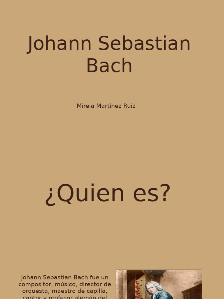 Johann Sebastian Bach | PDF