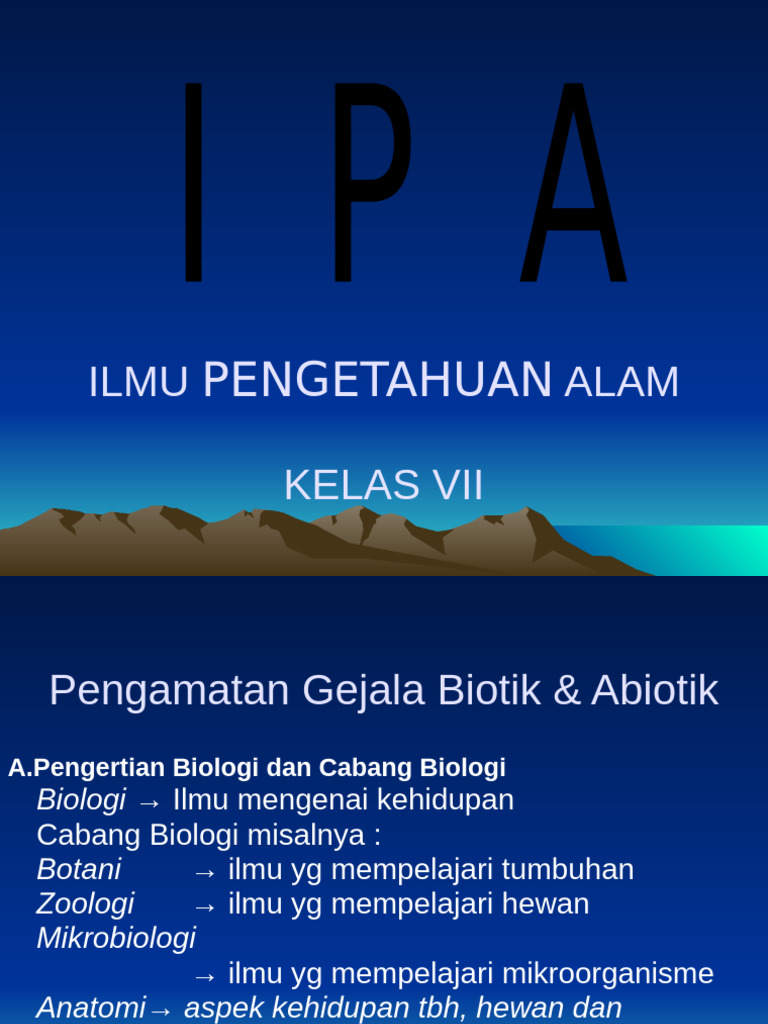 Gej Biotik Abiotik | PDF