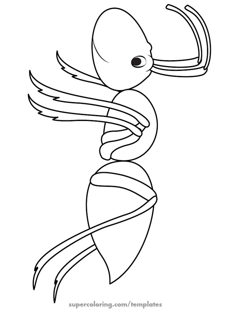 Ant Outline Template Paper Crafts | PDF