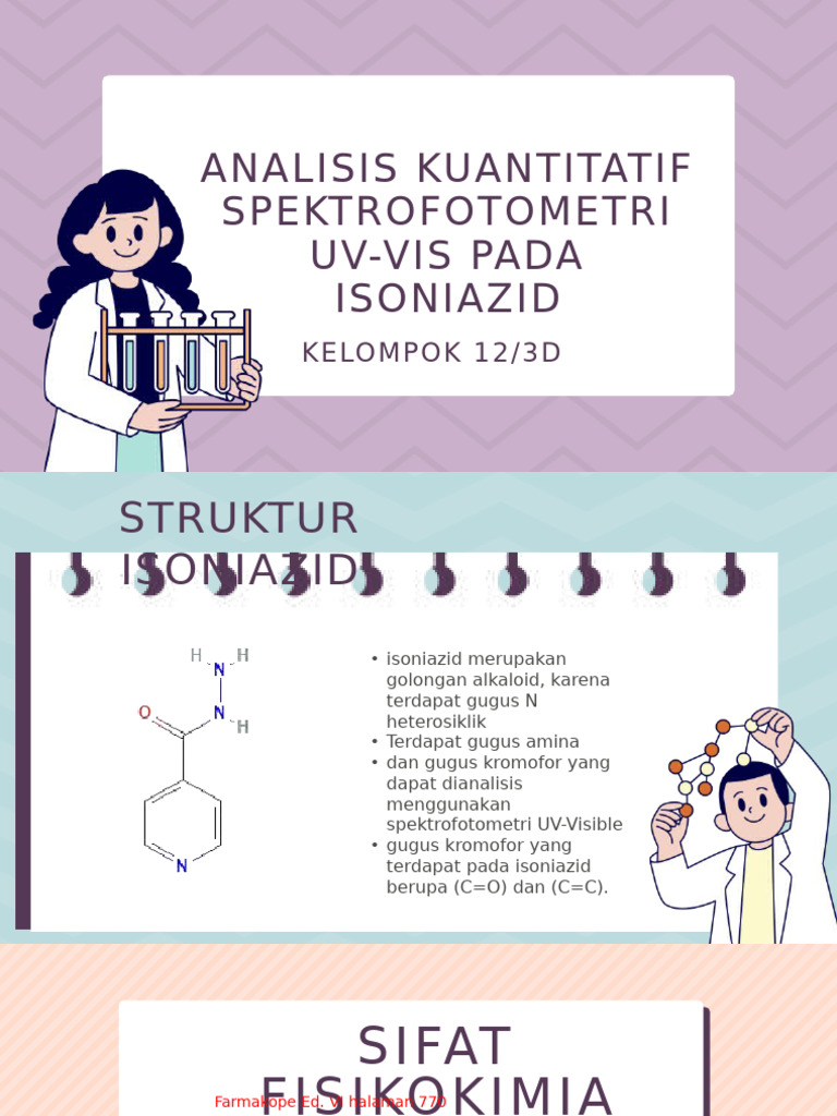 Analisis kuantitatif spektrofotometri uv-vis pada isoniazid | PDF