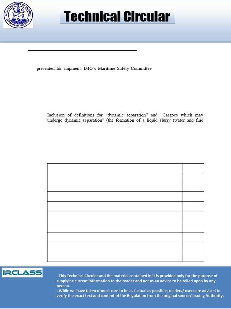 IMSBC Code Amendments 07 23 | PDF