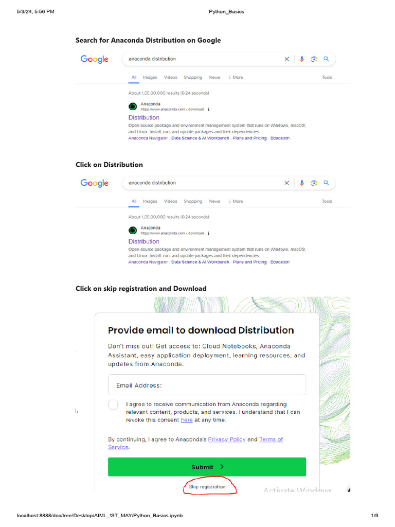 Anaconda Installation and Path Setting | PDF