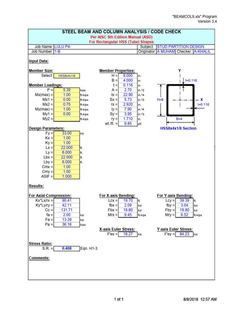 Stud calculation-02-M01 | PDF