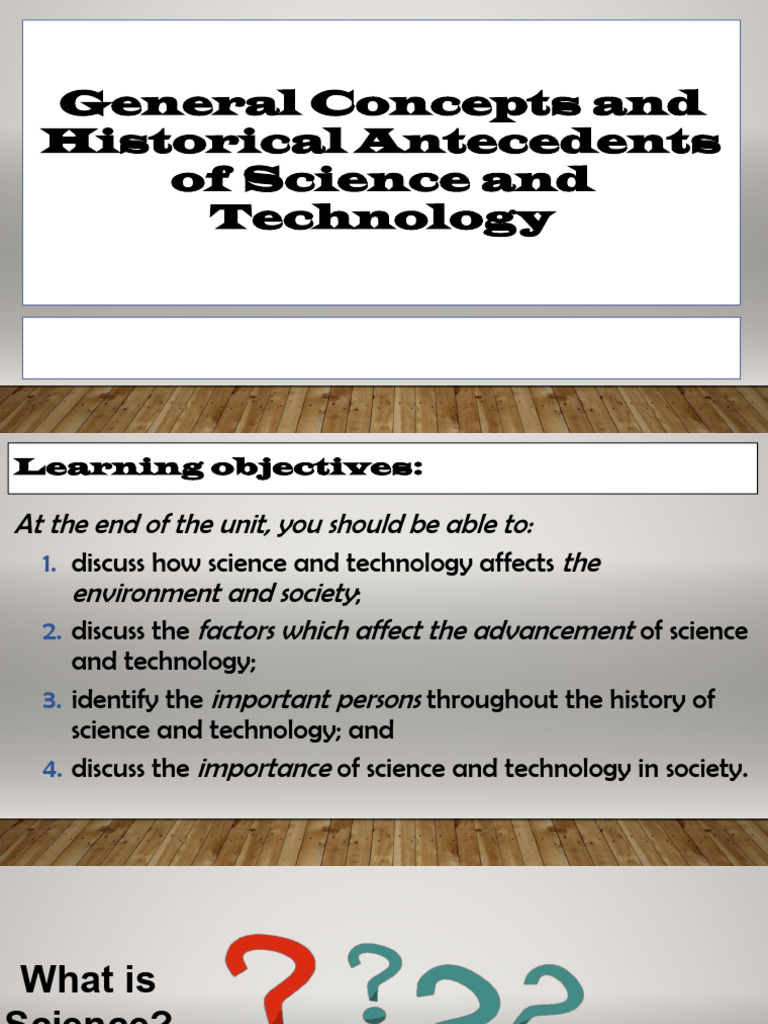 1.1. General Concepts and Historical Antecedents of Science and ...