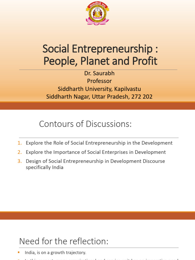 Social Entrepreneurship | PDF | Social Entrepreneurship | Social Science