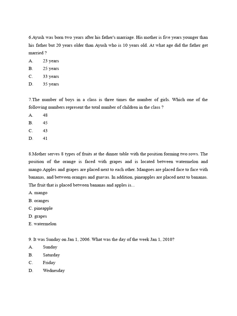 Logical Reasoning - 2 | PDF