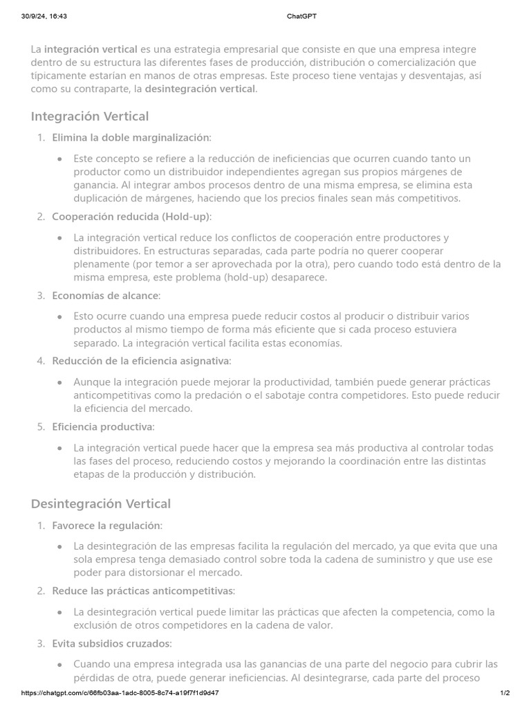 Integracion Vertical Hard | PDF