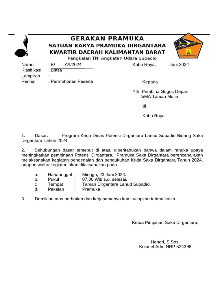 Surat Izin Krida Pdf