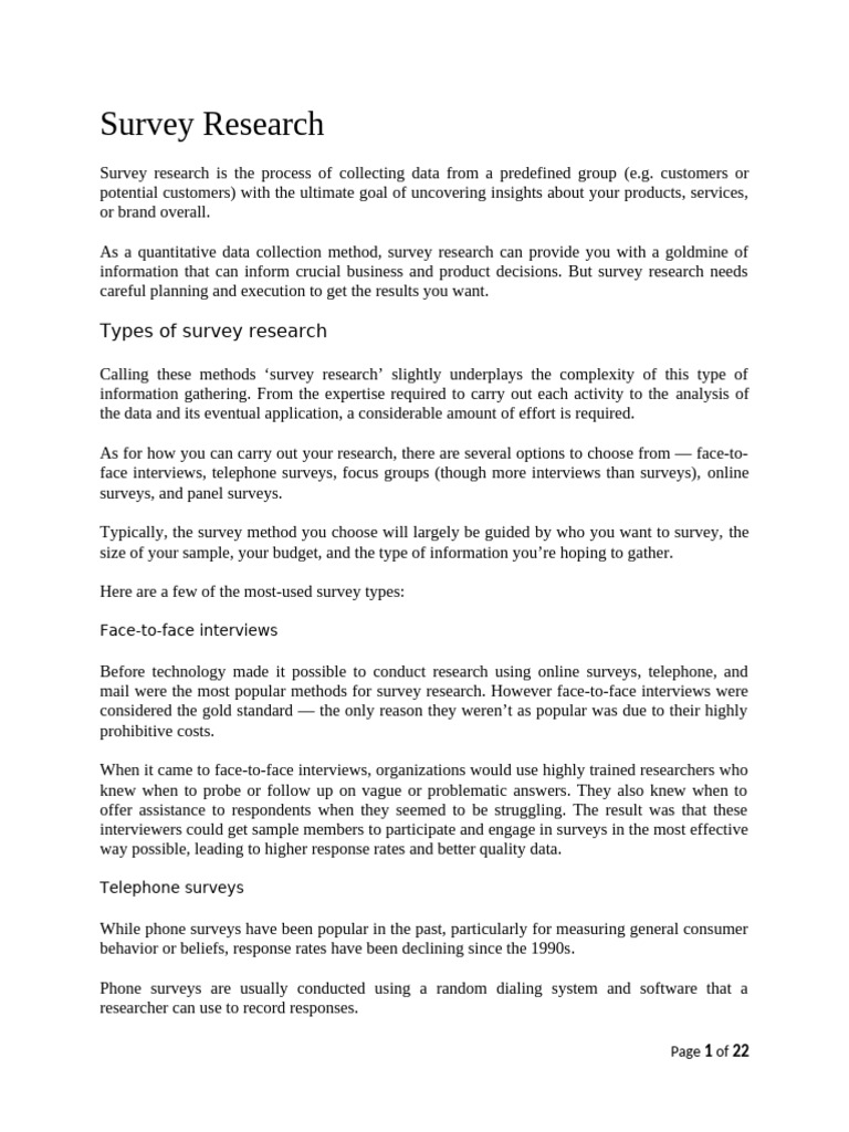 8 Overview of Research Methods | PDF