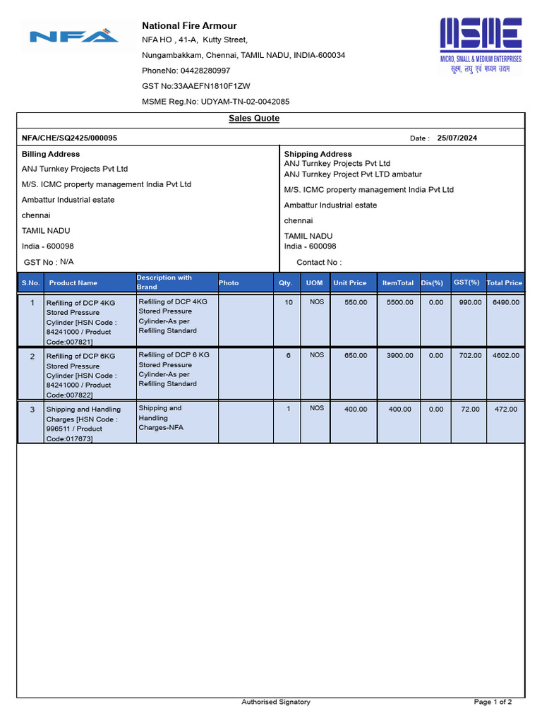 ANJ Turnkey Offer - 25july24 | PDF