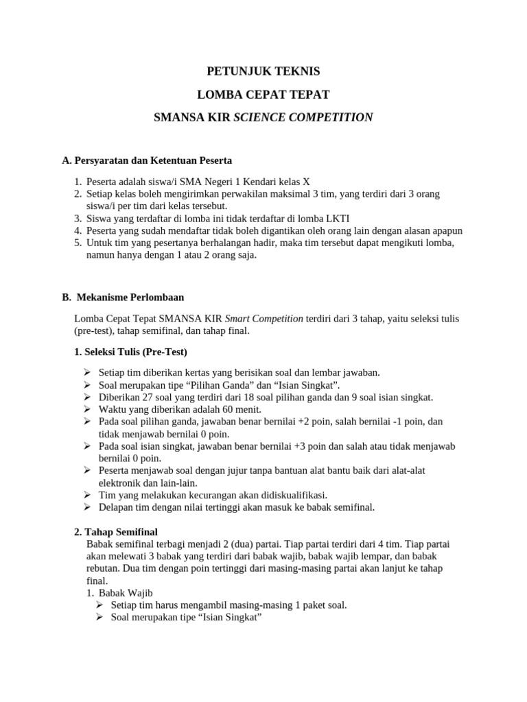 Juknis LCT SKSC | PDF