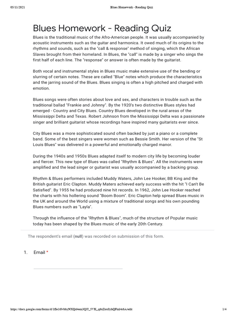 Y8 Music Homework | PDF