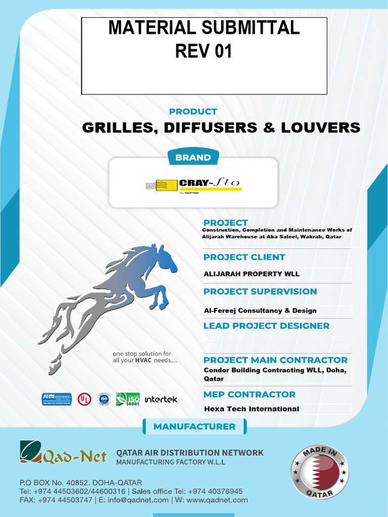 Grilles, Diffusers and Louvers-Rev 1 | PDF