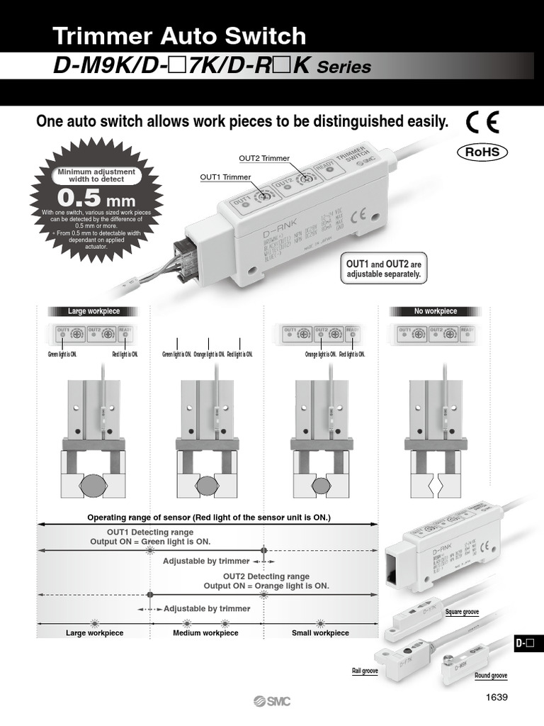 Trimmer Auto Switch: D-M9K/D-7K/D-R K | PDF