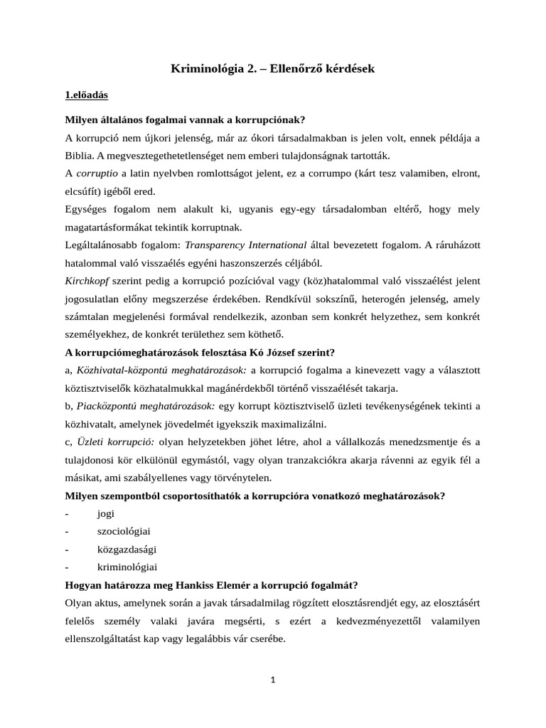 Kriminológia 2 | PDF