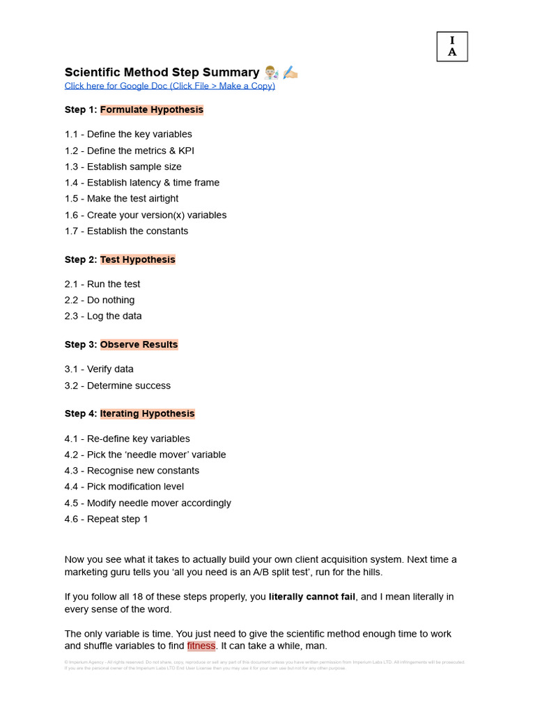 7 Scientific Method Step Summary ??_? ? | PDF