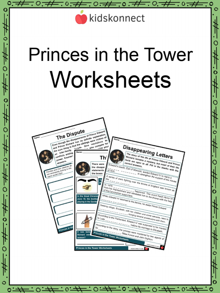 Princes in The Tower Worksheets Sample | PDF