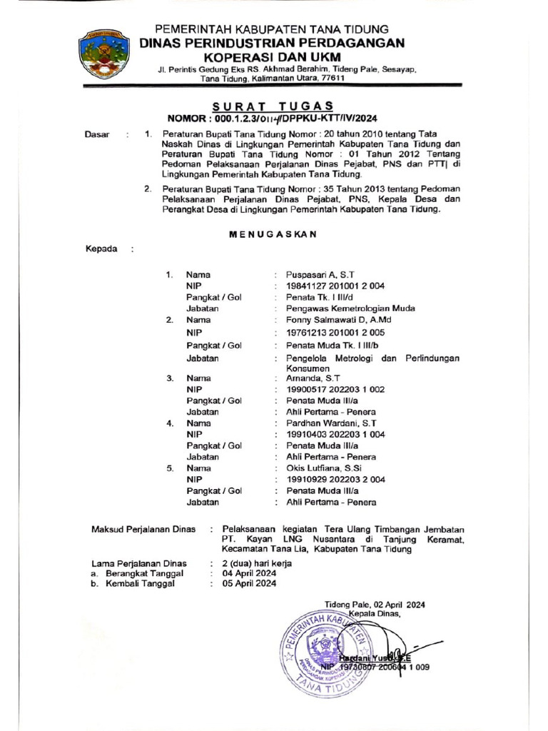 Pelaksanaan Kegiatan TTU Dan Pendampingan TW 2 | PDF