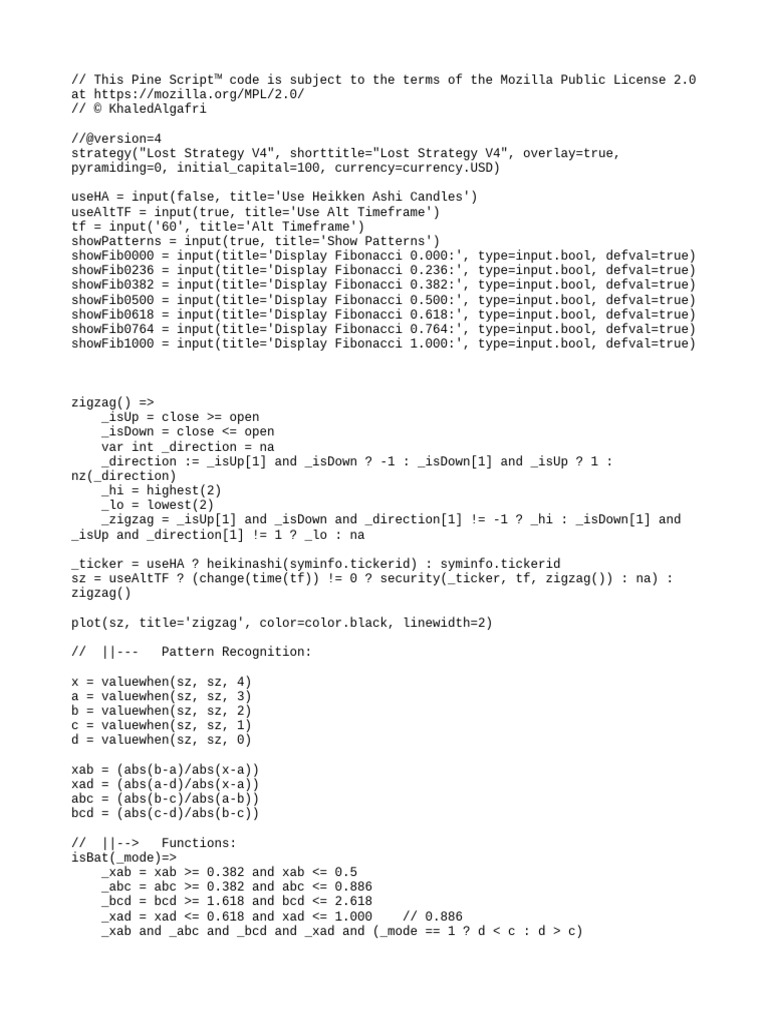 This Pine Script™ Code Lost Strategy V4 | PDF