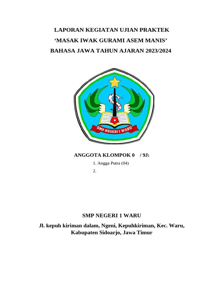 Uprak BJW | PDF