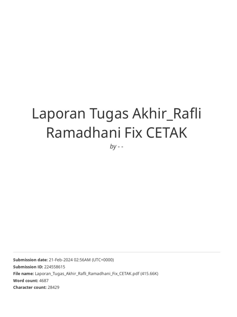 Turnitin - Rafli Ramadhani - 19744031 | PDF