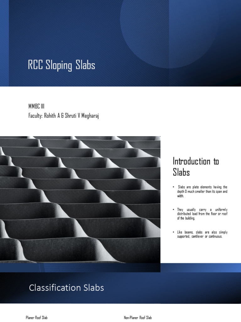 RCC Sloping Slabs | PDF